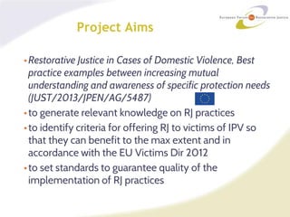 Annemieke Wolthuis: Restorative justice & domestic violence, a security issue | PDF