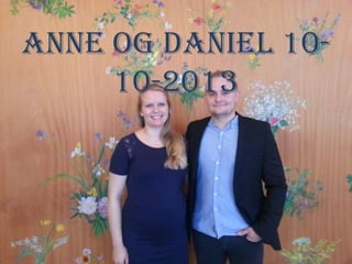 Anne og Daniels bryllupsslide | PPTX