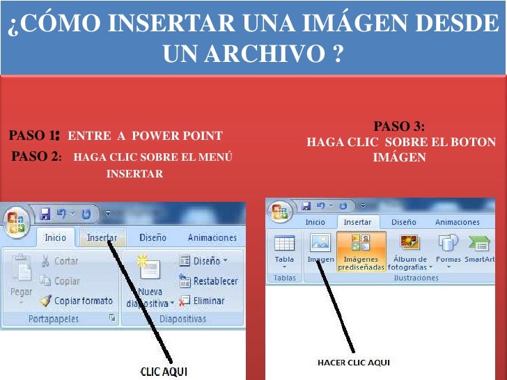 COMO INSERTAR UNA IMAGEN PREDISEÑADA