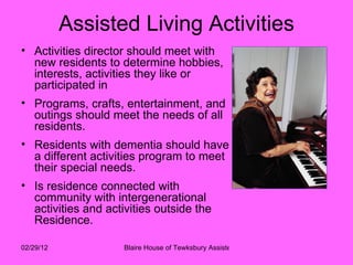 Annette Kurman | Assisted Living Presentation | PPT