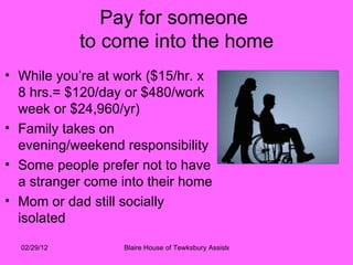 Annette Kurman | Assisted Living Presentation | PPT