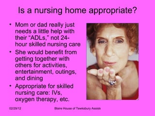 Annette Kurman | Assisted Living Presentation | PPT