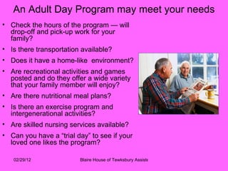 Annette Kurman | Assisted Living Presentation | PPT