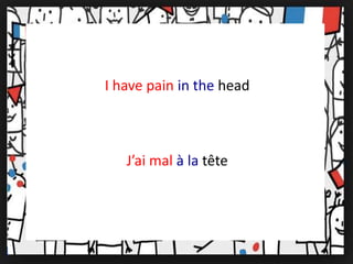 avoir mal expressions | PPTX