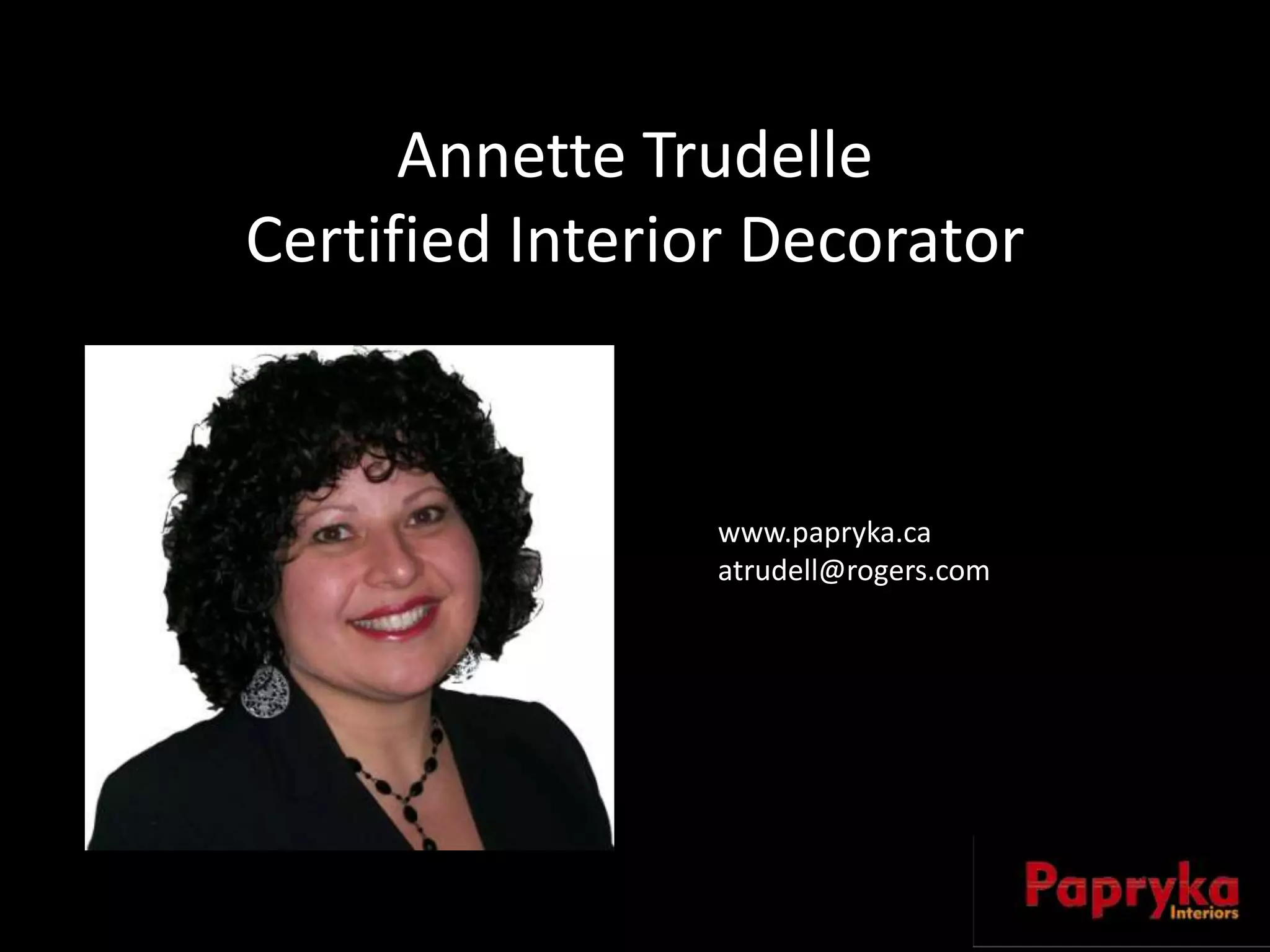 Annette Trudelle Portfolio | PPTX