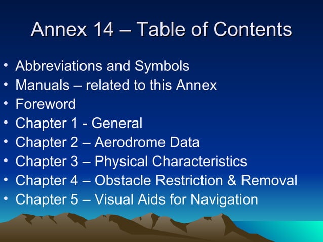 Annex 14 ppt cheng | PPT | Air Travel | Travel Type