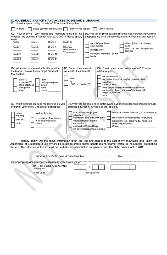Annex a-form v8-english | PDF