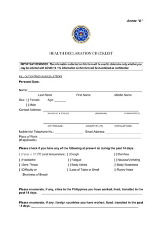 ANNEX-ABC FOR EXAMINATIONS AND FOR BOARD | PDF