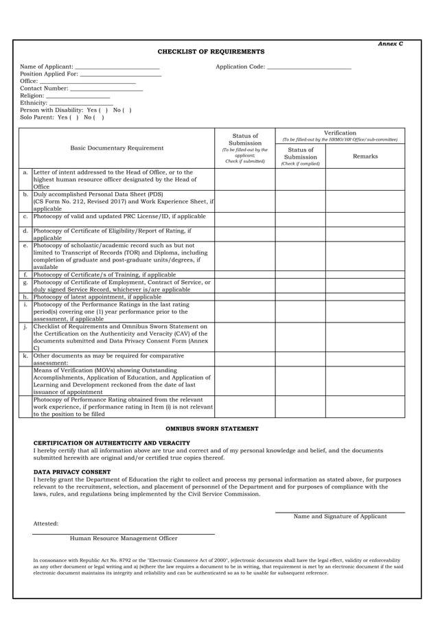 Annex-C_Checklist-of-Requirements-and-Omnibus-Sworn-Statement.pdfy ...