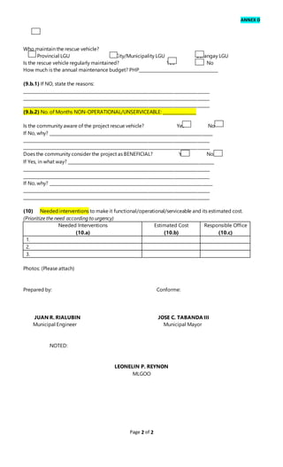 Annex d-rescue-vehicle-final-with-notes | PDF