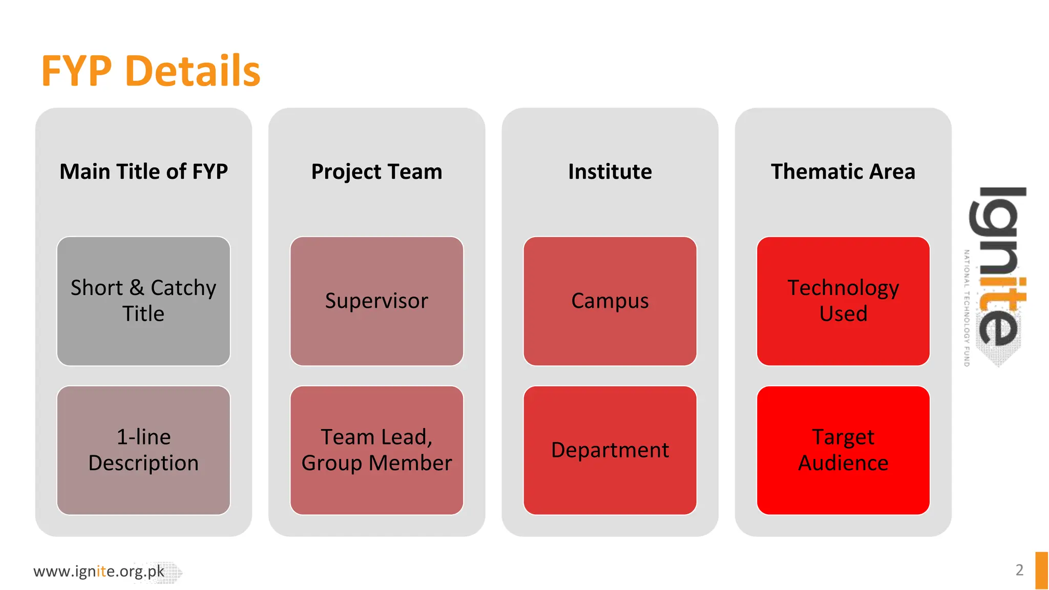 FYP Pitch Deck Template for fyp competitions | PPTX