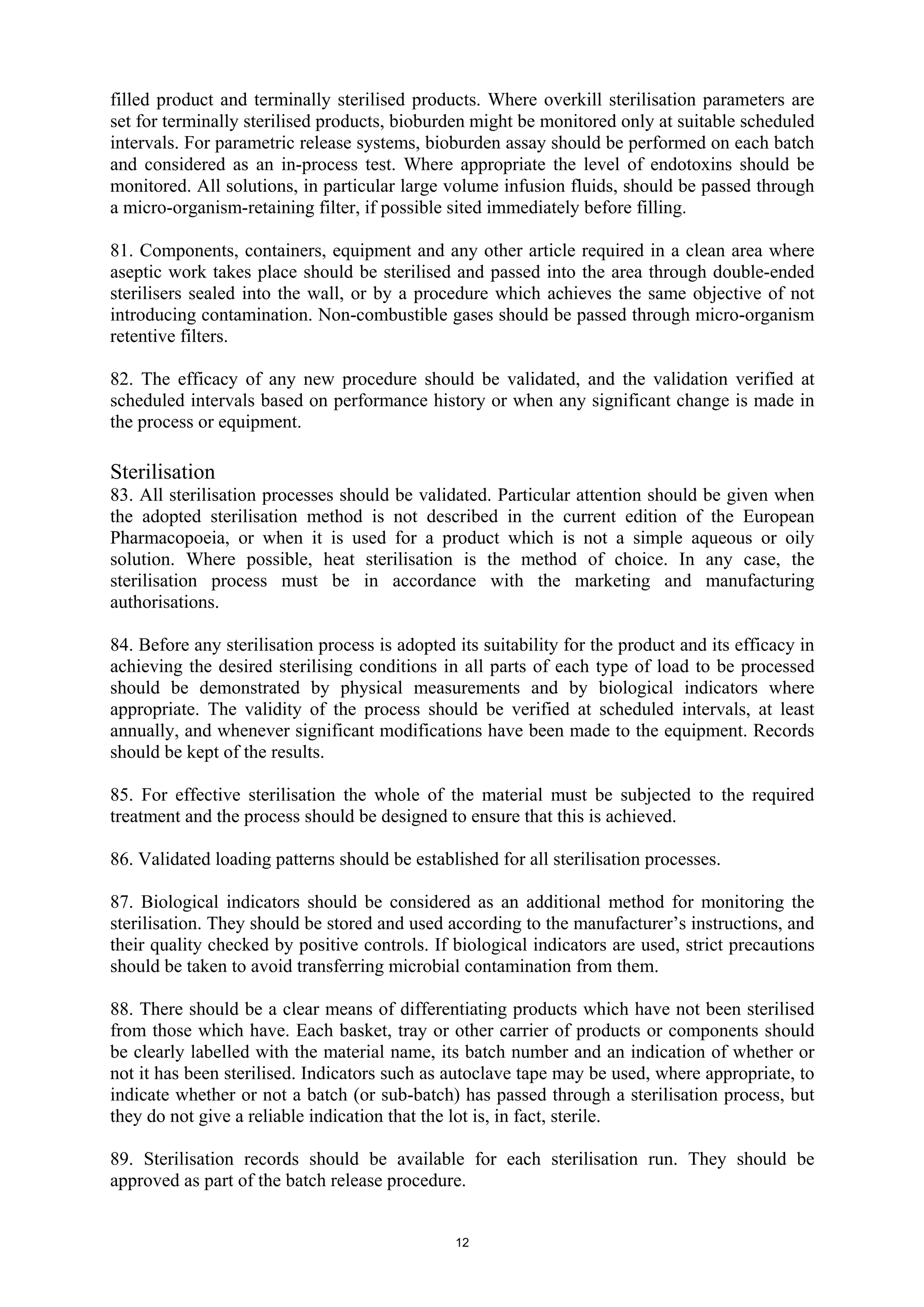 GMP EU annex 1 | PDF