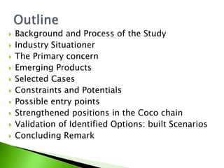 Enhancement Entry Points in the Coconut Value Chain (Selected Case ...