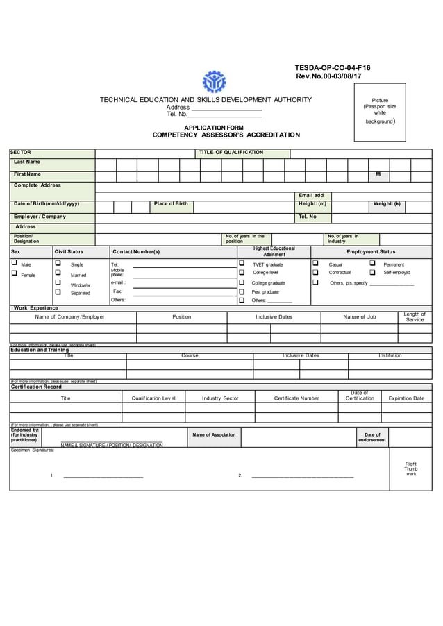 Annex 10 - Accreditation Assessors Forms.docx | Resume Writing and ...