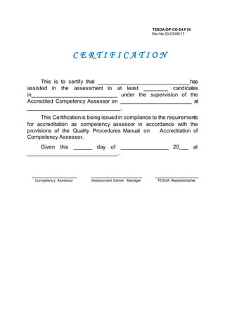 Annex 10 - Accreditation Assessors Forms.docx