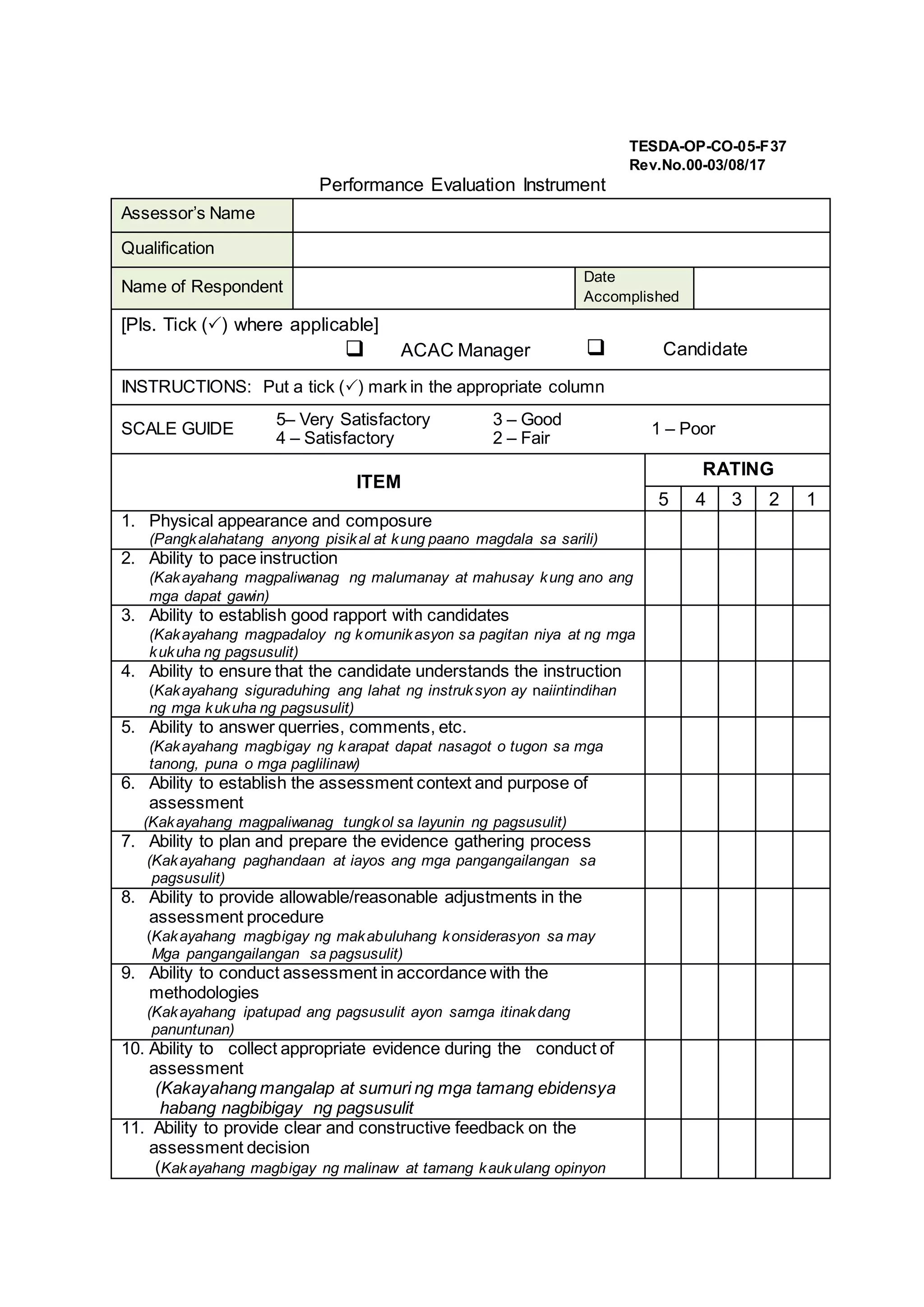 Annex 11 - Competency Assessment Forms.docx