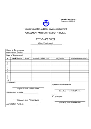 Annex 11 - Competency Assessment Forms.docx