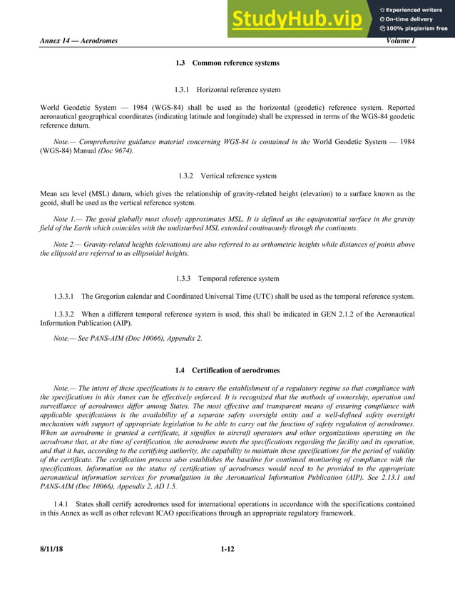 Annex 14 2018 Volume 1(8th edition).pdf