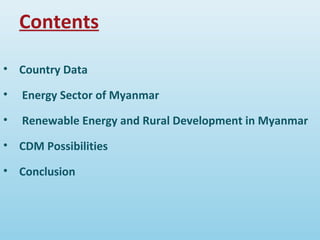 Annex 20 (myanmar) renewable energy | PPT