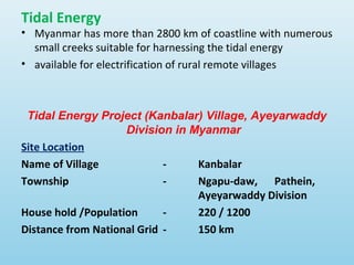 Annex 20 (myanmar) renewable energy | PPT