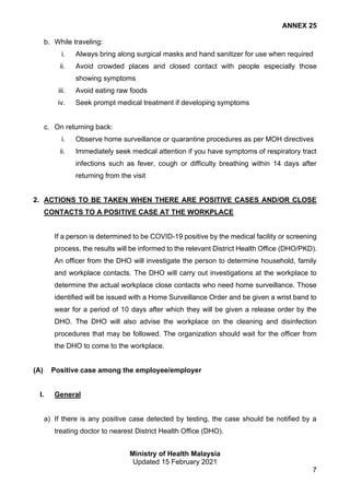 COVID-19 MANAGEMENT GUIDELINES FOR WORKPLACES | PDF