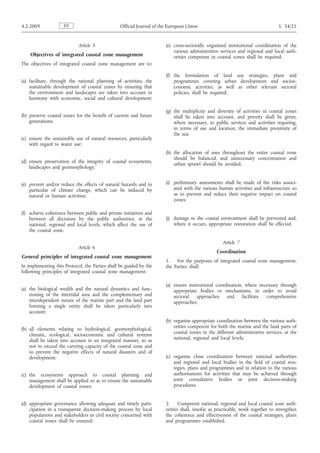 Annex 2 Barcelona Protocol ICZM 2010 | PDF | Geography | Science