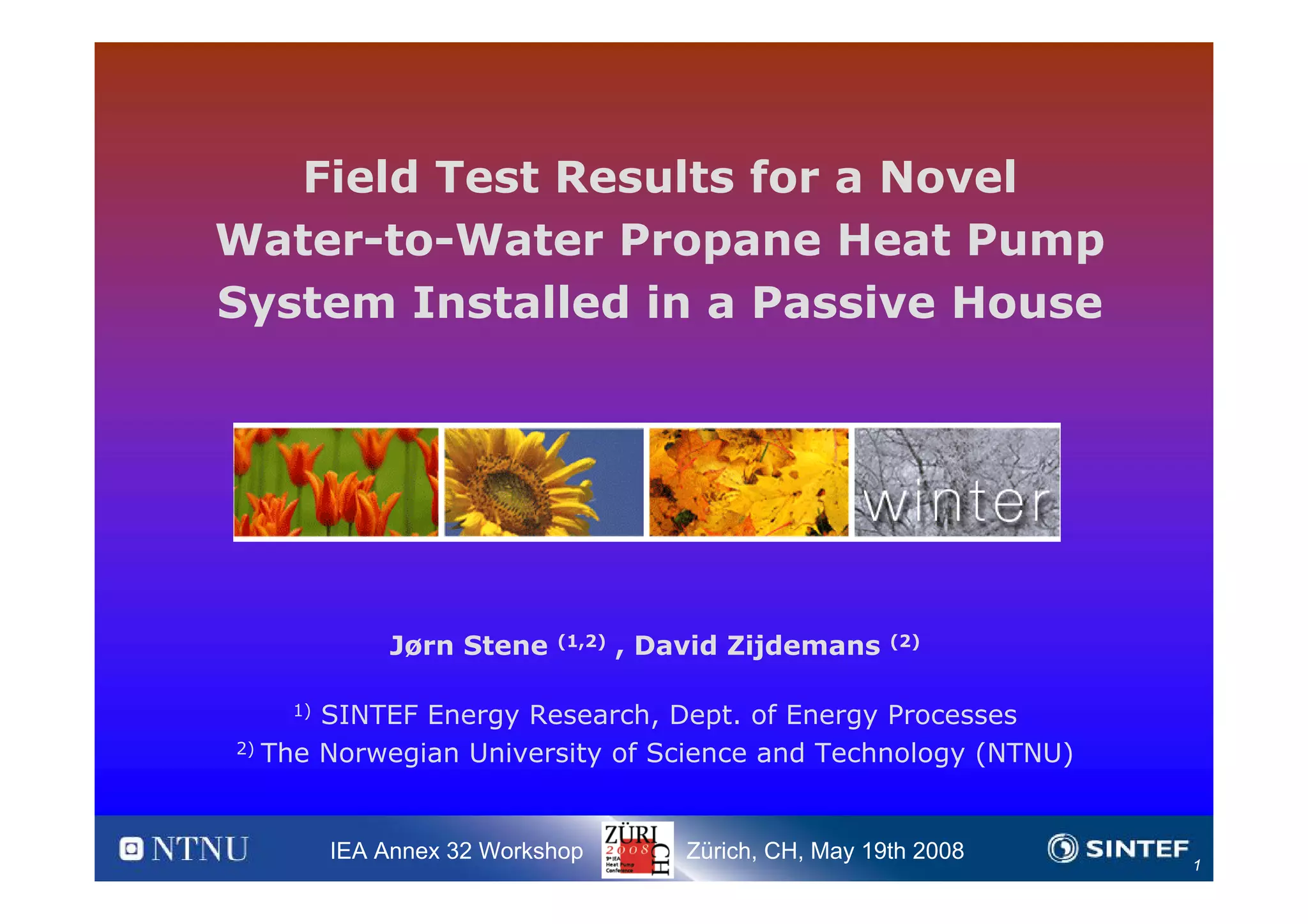 Annex32 workshop hpc2008_stene2 | PPT