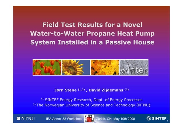 Annex32 workshop hpc2008_stene2 | PPT