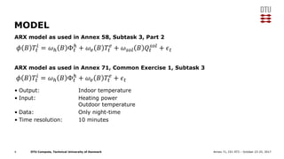 ARX models for Building Energy Performance Assessment Based on In-situ ...