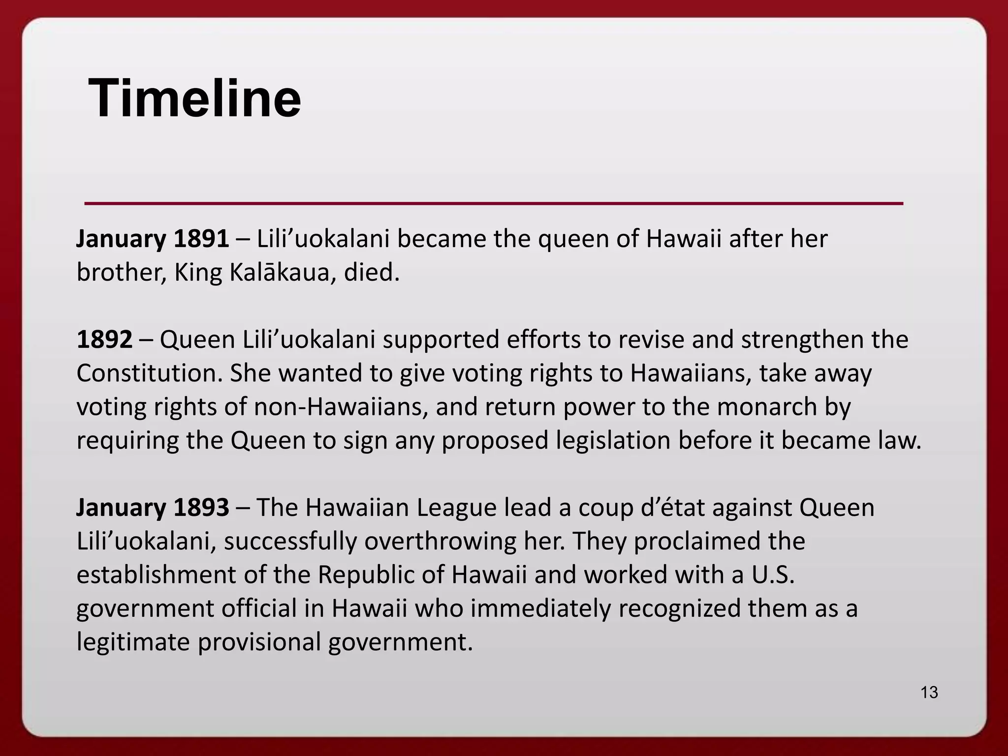 Annexation of Hawaii | PPTX