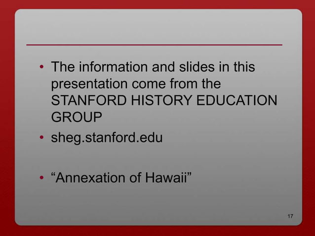 Annexation of Hawaii | PPTX | Land and Farms | Real Estate