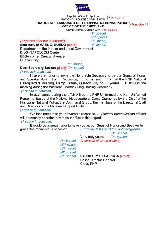 Annex B.2 - Sample Letter - Invitation.pdf | Wedding | Personal ...