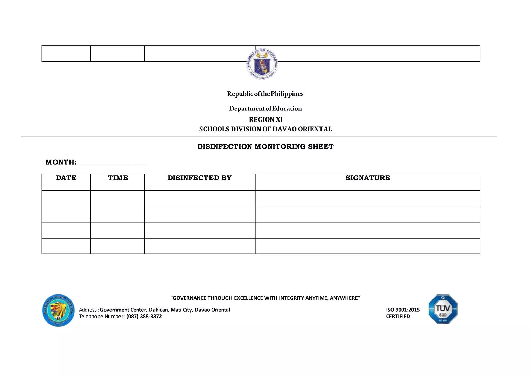 Annex B Disinfection Monitoring Sheet.docx