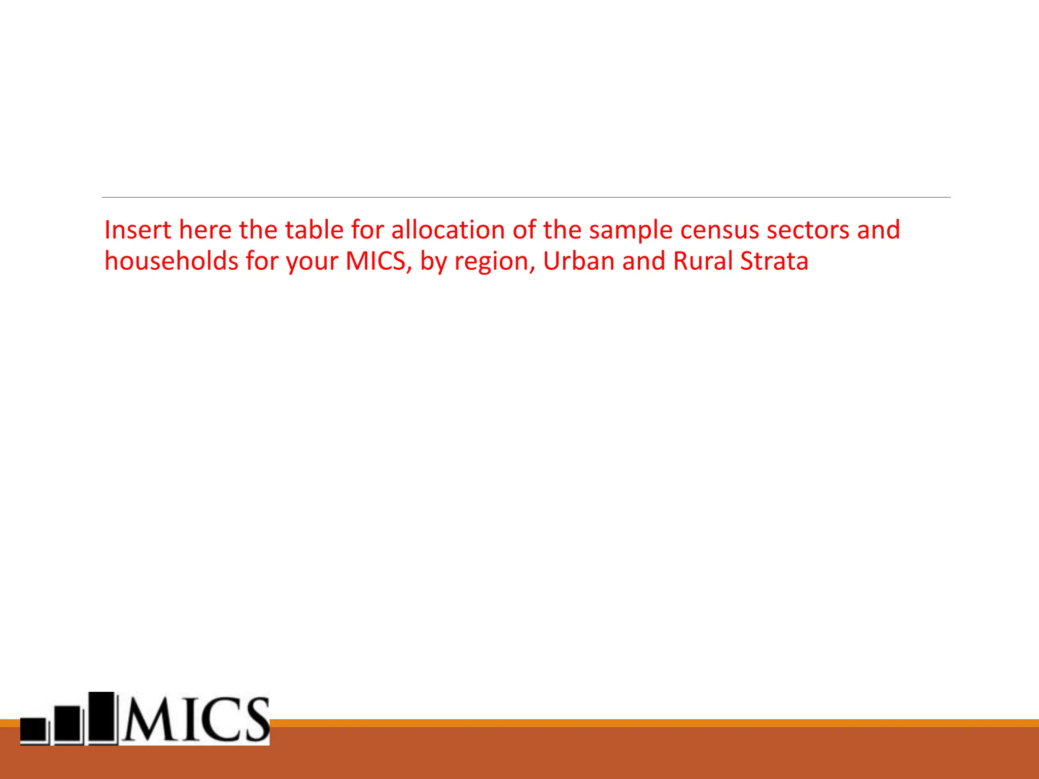 Annex H. Example Mapping and Household Listing Training Presentation 7. ...