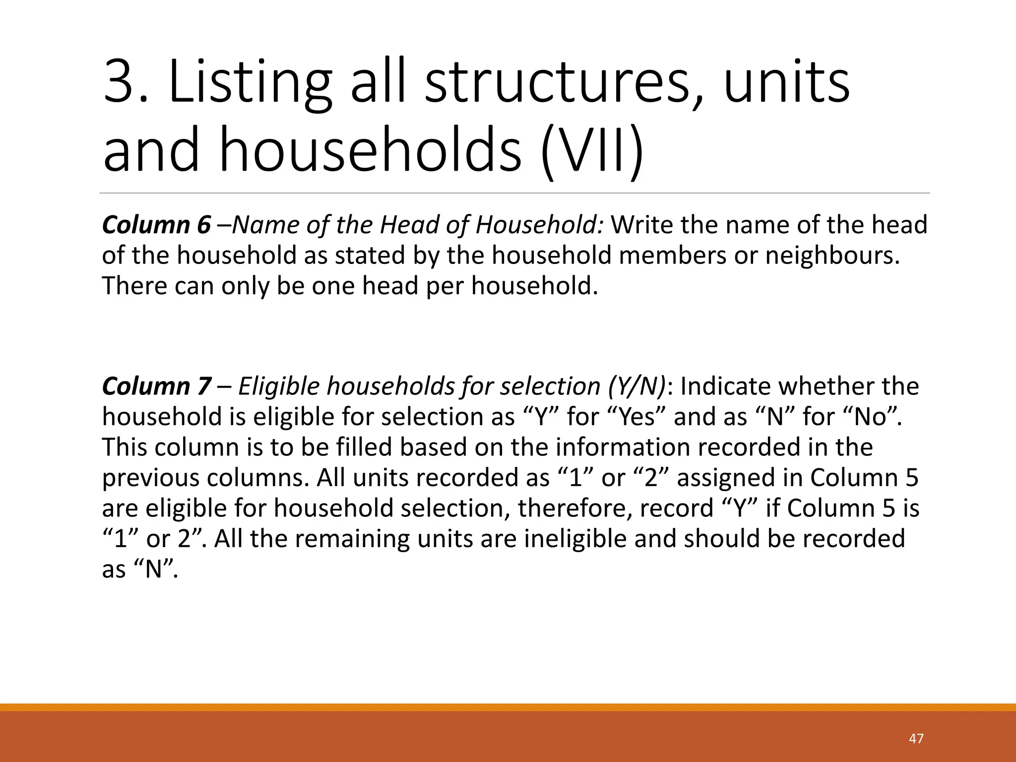 Annex H. Example Mapping and Household Listing Training Presentation 7. ...