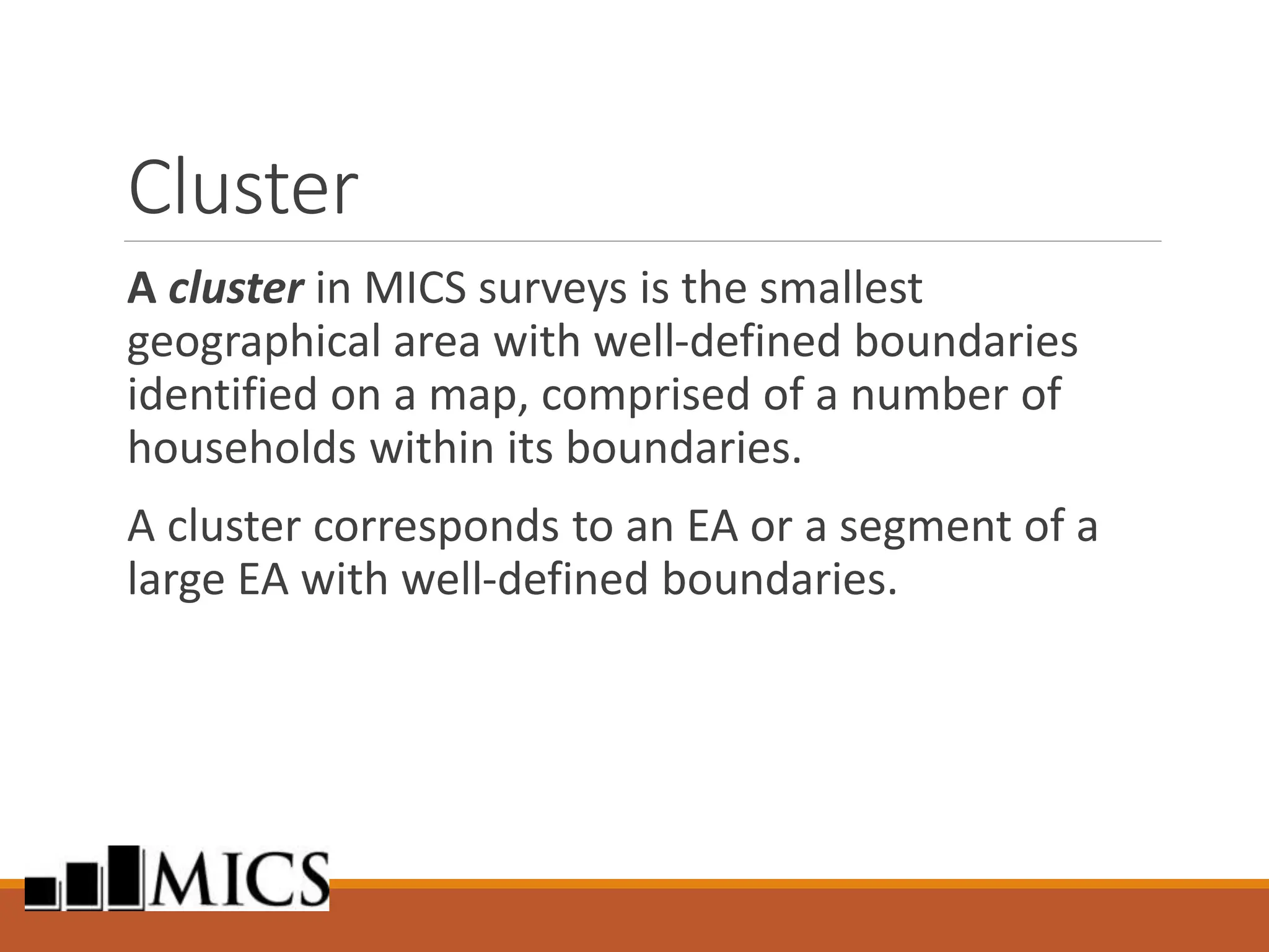 Annex H. Example Mapping and Household Listing Training Presentation 7. ...