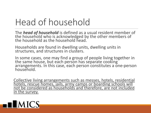 Annex H. Example Mapping and Household Listing Training Presentation 7. ...