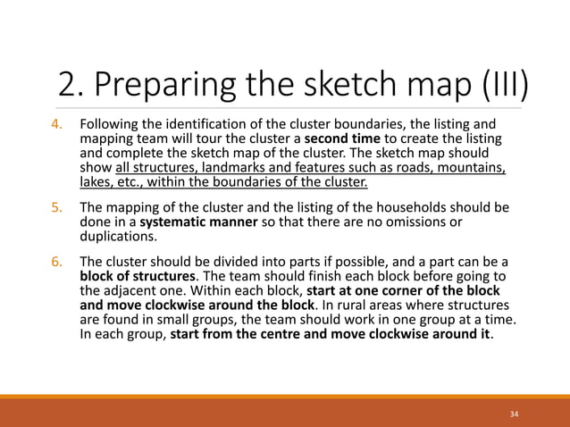 Annex H. Example Mapping and Household Listing Training Presentation 7. ...