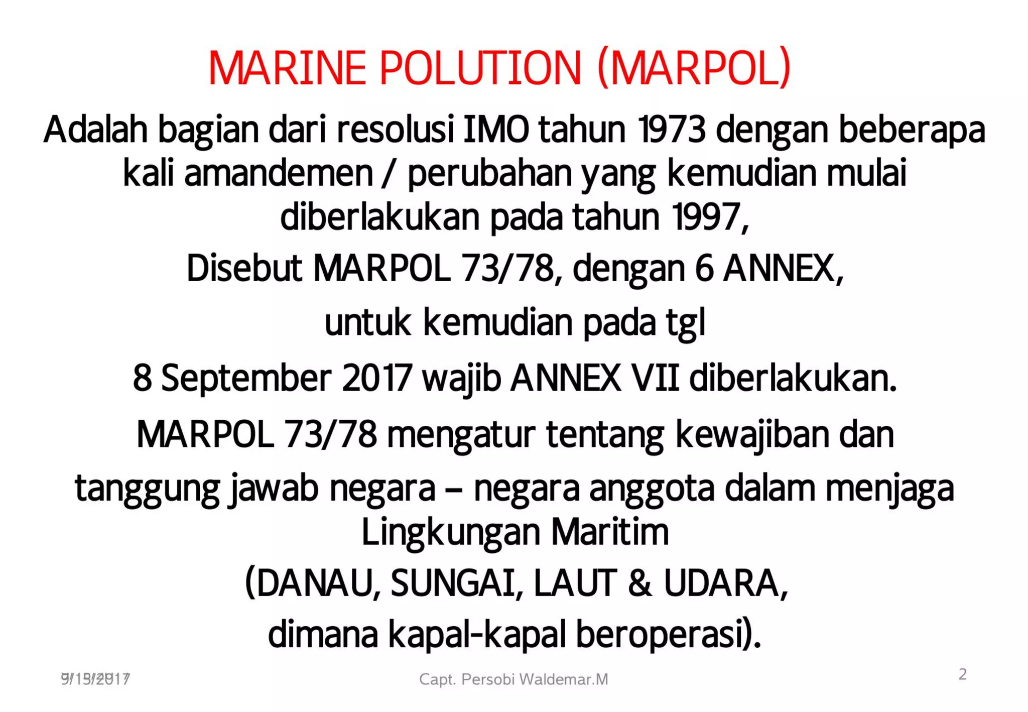 Annex I oil pollution prevention | PPT