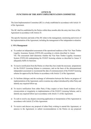 Annex ix functions of the jic | PDF