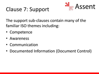 ISO Annex SL Clause 7: Support | PPTX