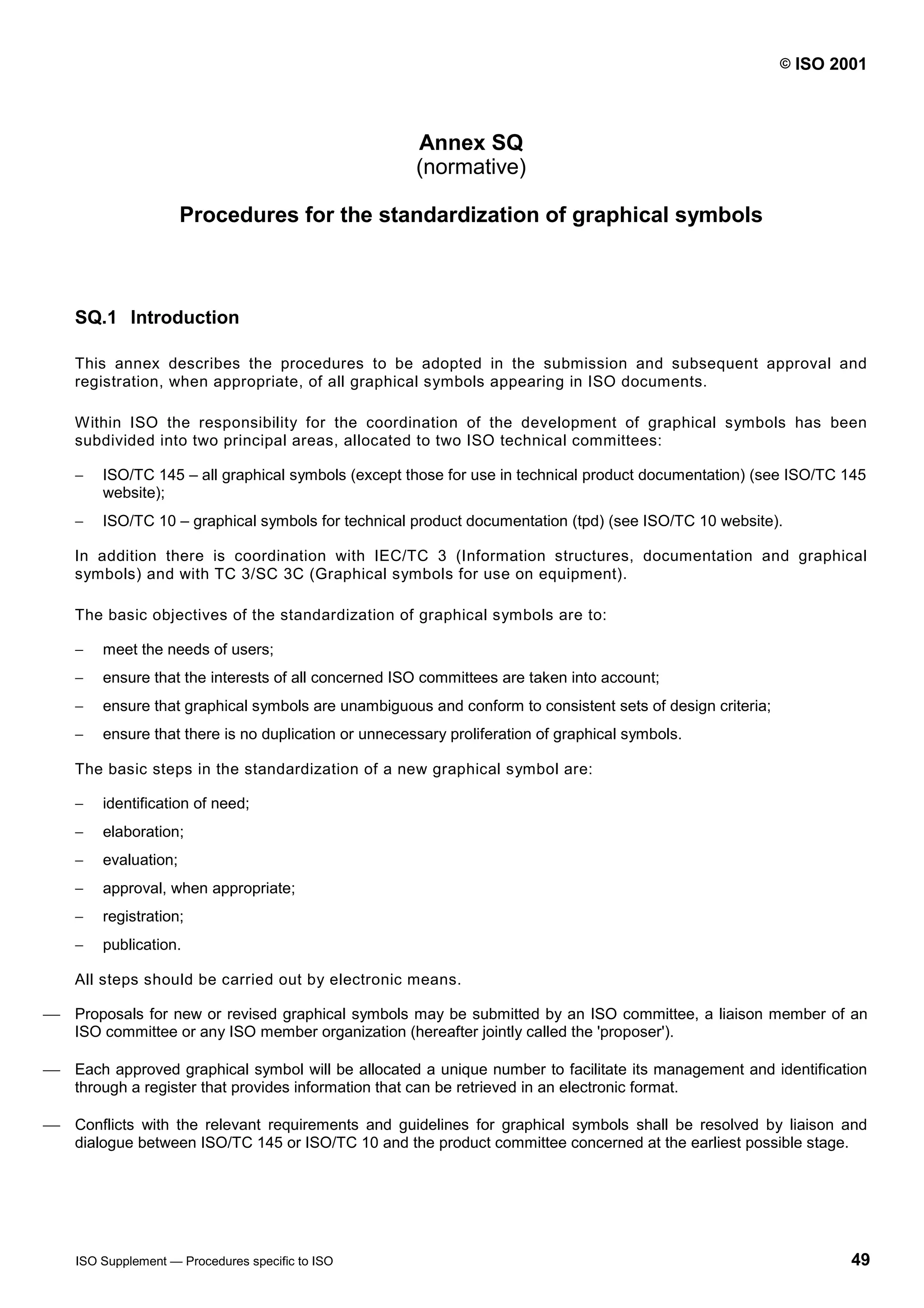 ISO Graphical Symbol Procedures | PDF