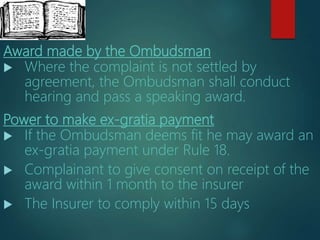 presentation-on-structure-functioning-of-insurance-ombudsman | PPT