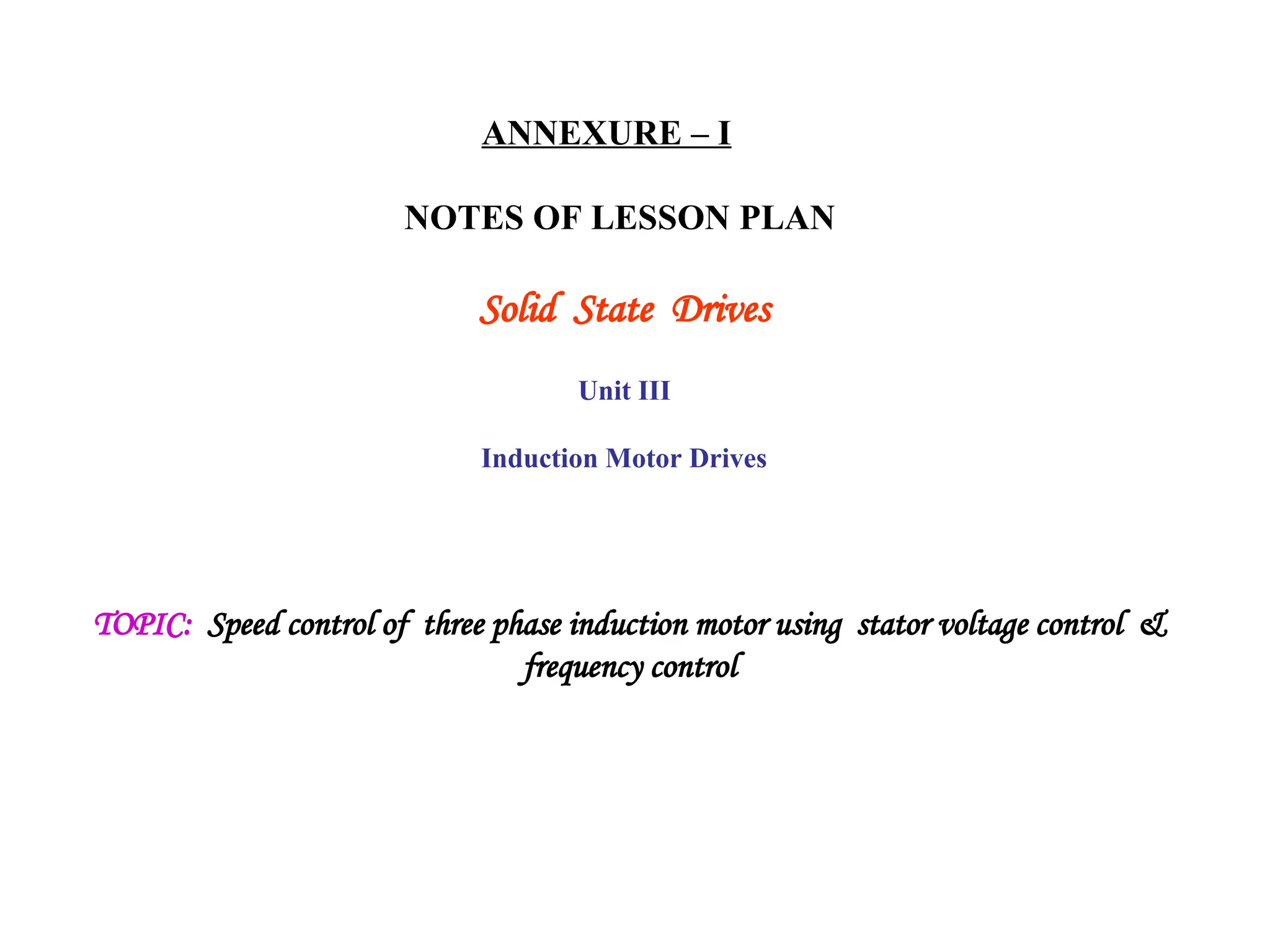 Annexure I -Notes for electrical machines.ppt