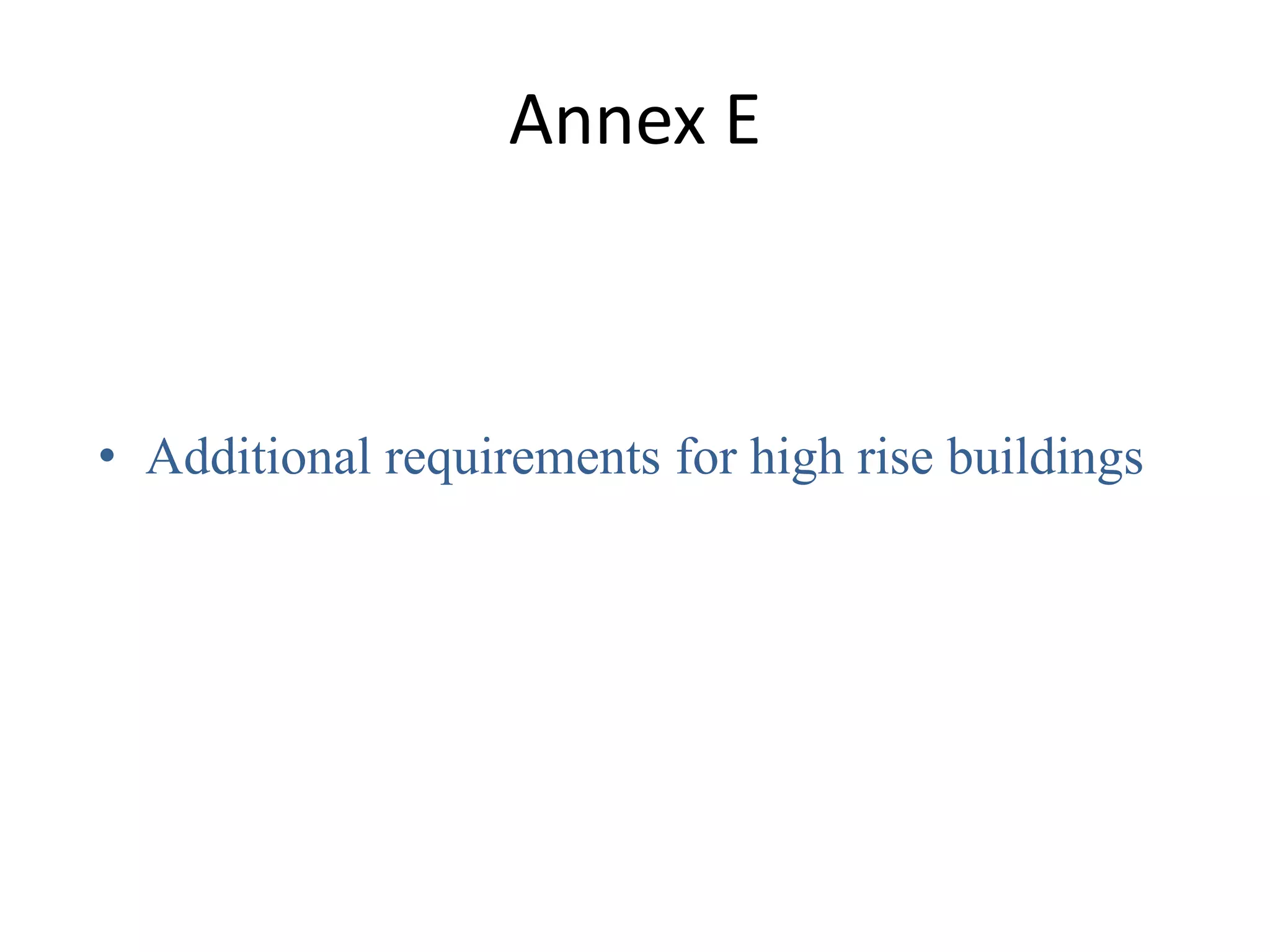 Annexures for national building code(nbc 2016) | PPTX