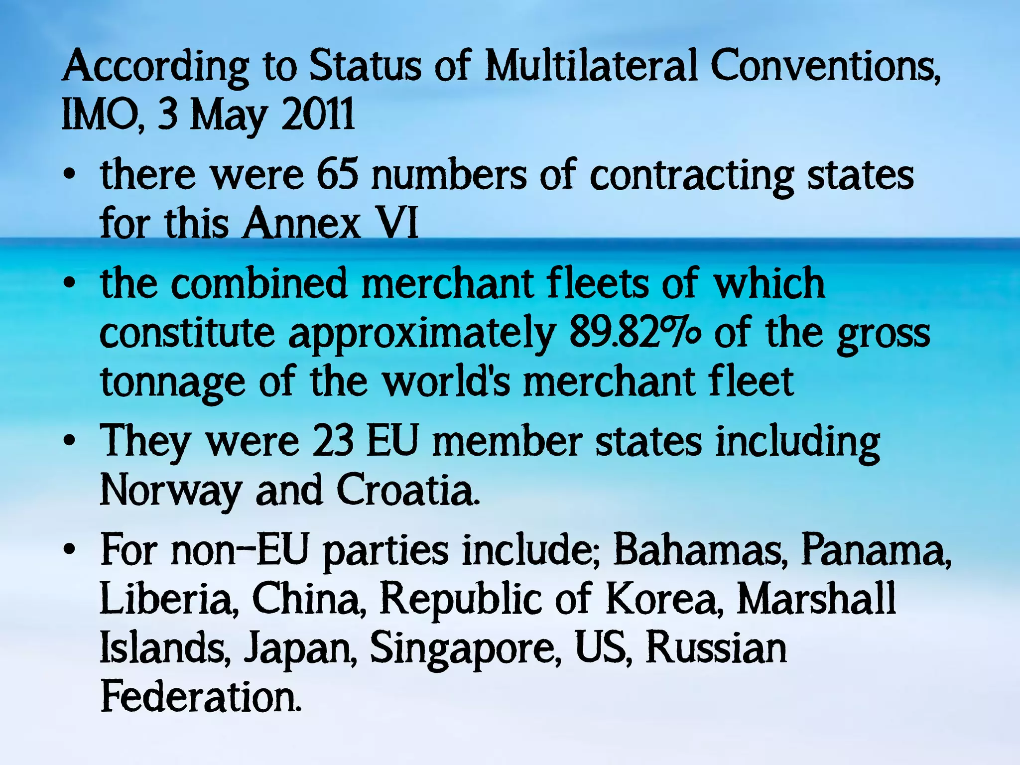 Annex vi of marpol | PDF
