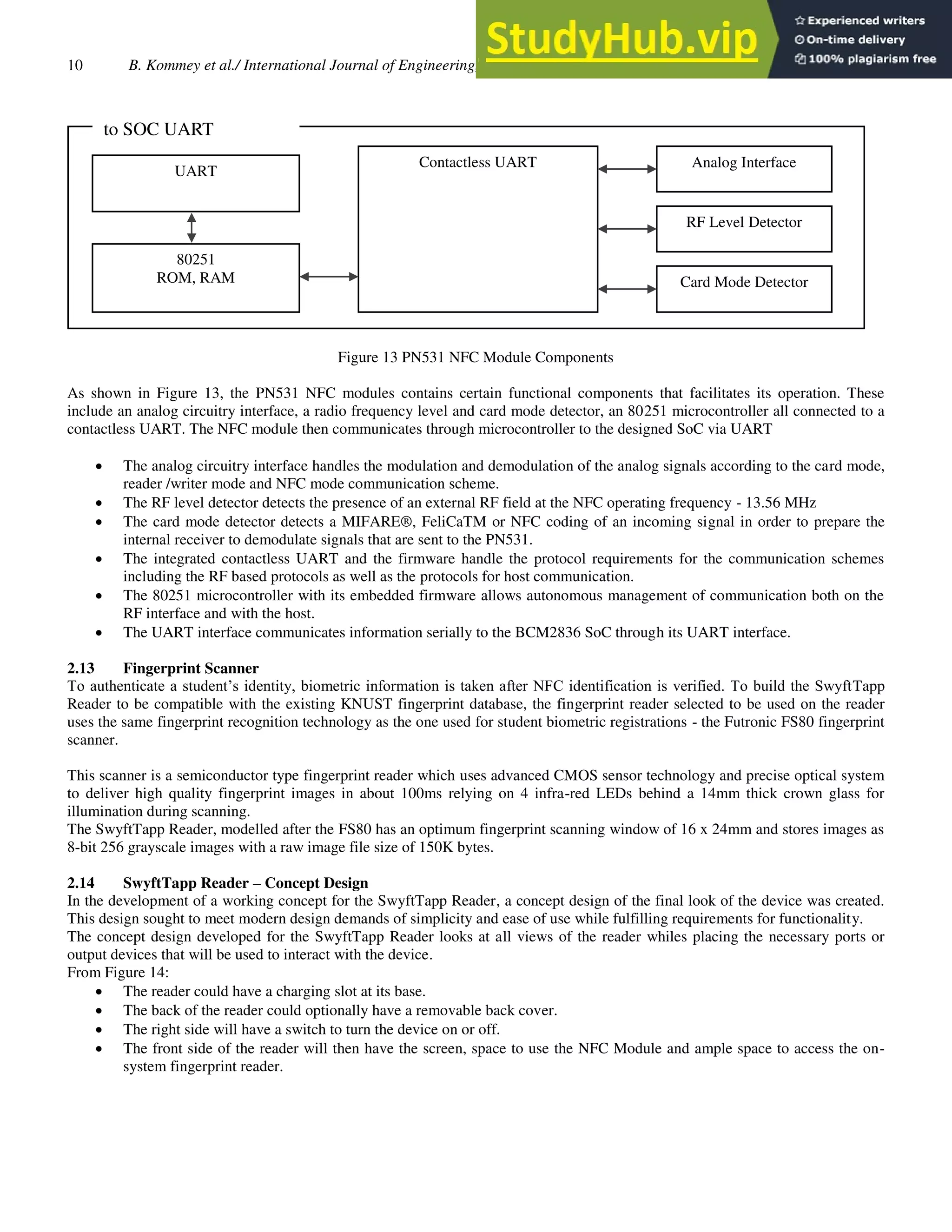 An Nfc Based Attendance System Using Fingerprint Authentication Pdf