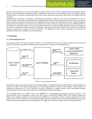 An NFC Based Attendance System Using Fingerprint Authentication | PDF