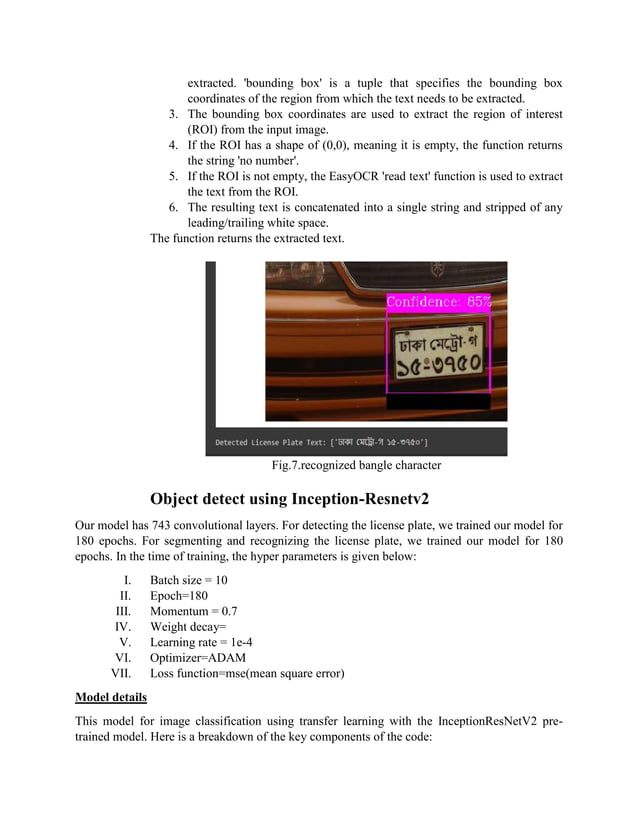 Automatic Number Plate Recognition System In Bangla Using Deep Learning