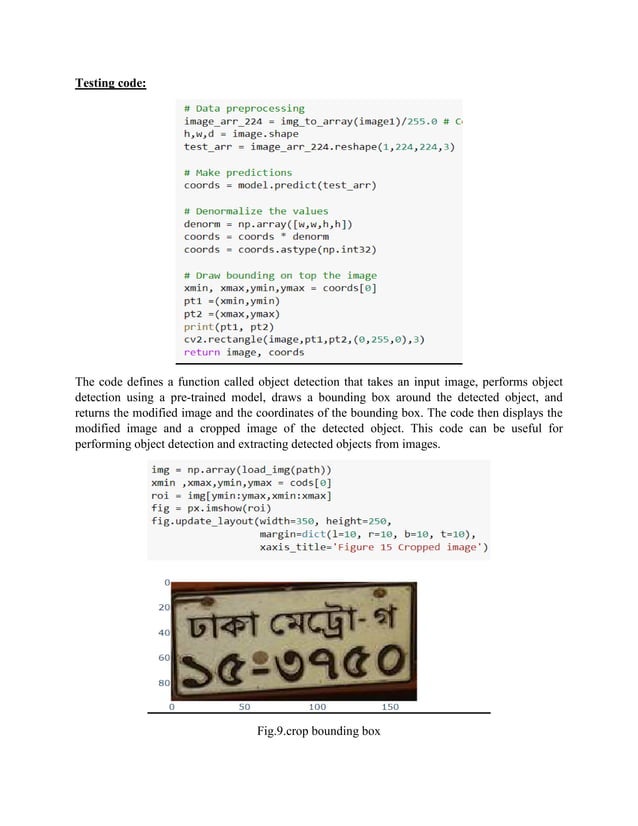 Automatic Number Plate Recognition System in Bangla using Deep Learning model(Report)
